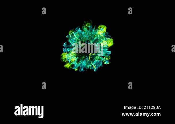 4k Shockwave Energy Fx Background Animation/Animation of a colorful ...