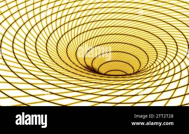 Abstract wireframe tunnel yellow wormhole Stock Videos & Footage - HD ...