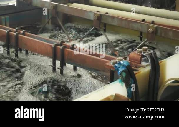 Galvanic bath, Engineering production. Circuit board in galvanic bath ...