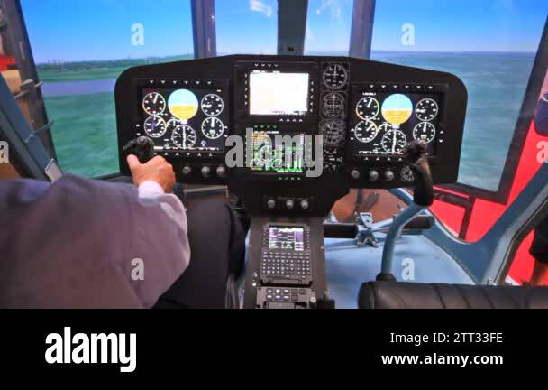 Pilot operates helicopter simulator on Stock Videos & Footage - HD and ...