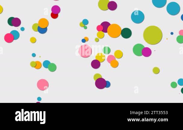 Colorful abstract world map, 2d animation made of vibrant diversity ...