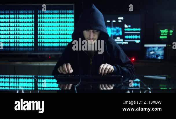 Hacker Tries To Enter The System Using Codes And Numbers To Find Out