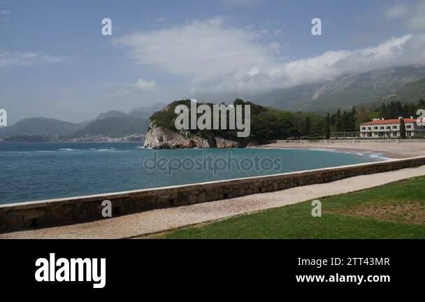 The Villa Milocer is one of the most beautiful resorts of the Bu Stock ...