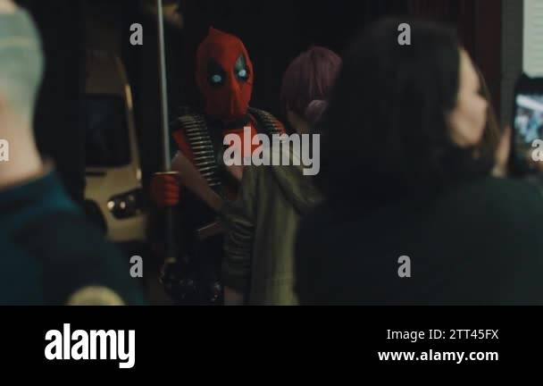 Deadpool costume Stock Videos & Footage - HD and 4K Video Clips - Alamy