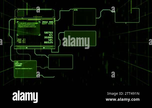 Beautiful Flowcharts Drawing Animation with Flashes and Lines Green ...