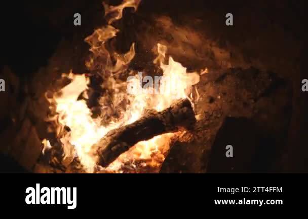 Open fire in the hearth. Cleaning, igniting the horn. Jetting ...