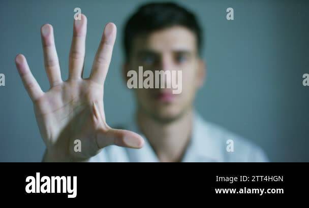 futuristic digital processing of biometric fingerprint scanner. concept ...