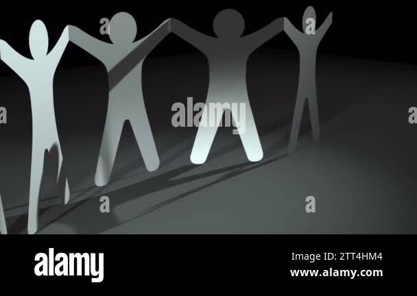 Teamwork concept paper cut Stock Videos & Footage - HD and 4K Video ...