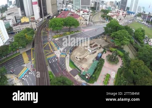 Kuala Lumpur - Malaysia - MERDEKA SQUARE: Flying Over LRT Train and ...