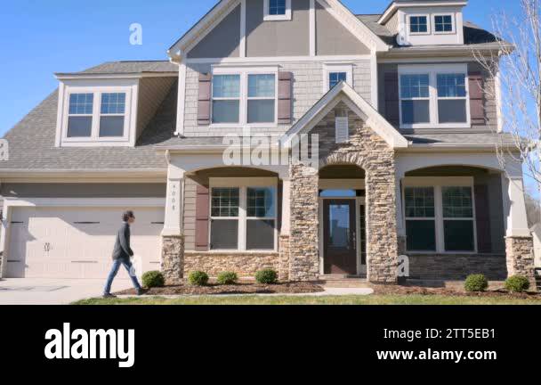 American architecture inside suburban house Stock Videos & Footage - HD ...
