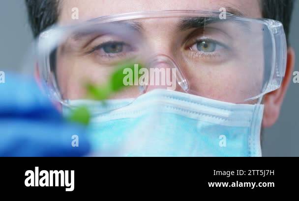 biometric of a scientist with futuristic graphics and holography with ...