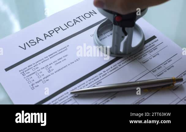 Visa application seal Stock Videos & Footage - HD and 4K Video Clips ...