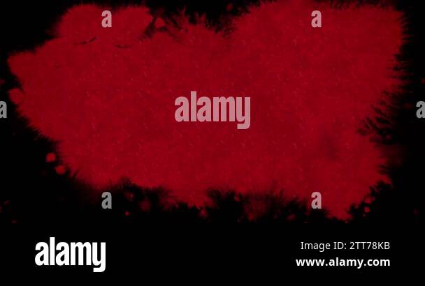 abstract red blood ink splatter splash on black background, dangerous ...