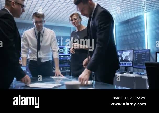 Team of Government Agents Tracking Fugitive with Help of Touchscreen ...