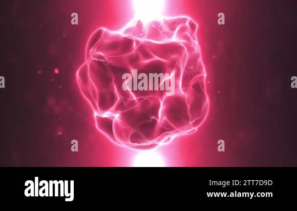 Organic Plasma Sphere Background Loop/ 4k animation of an abstract ...