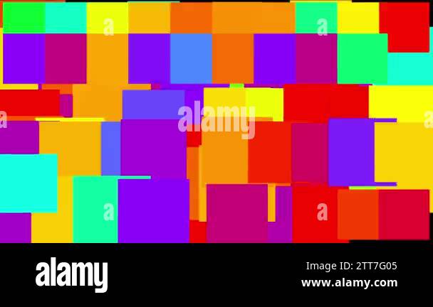 4k vj square neon light array matrix background&cube big data database ...