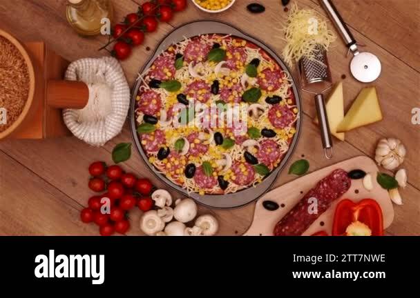 Food around table above view Stock Videos & Footage - HD and 4K Video ...