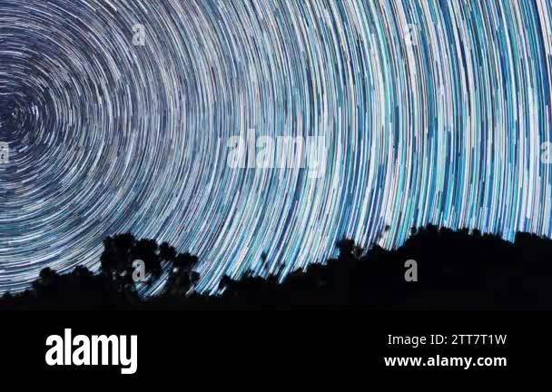 Traces from stars in the form of lines. Video. UltraHD (4K Stock Video ...