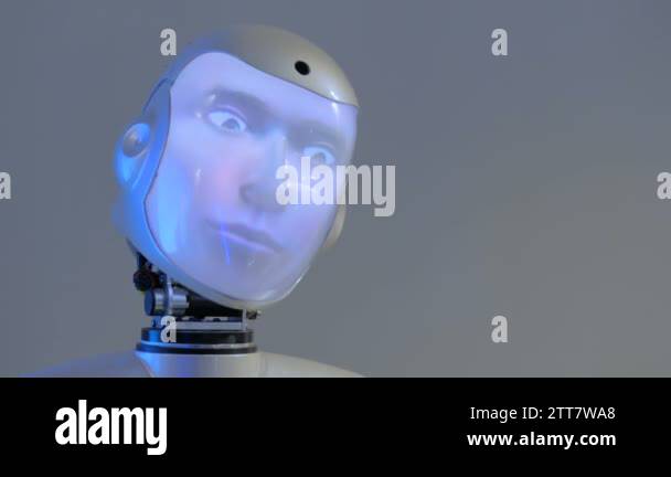 Funny humanoid robot display face Stock Videos & Footage - HD and 4K ...