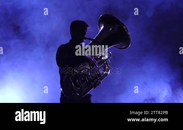 Silhouette musician play tuba Stock Videos & Footage - HD and 4K Video ...