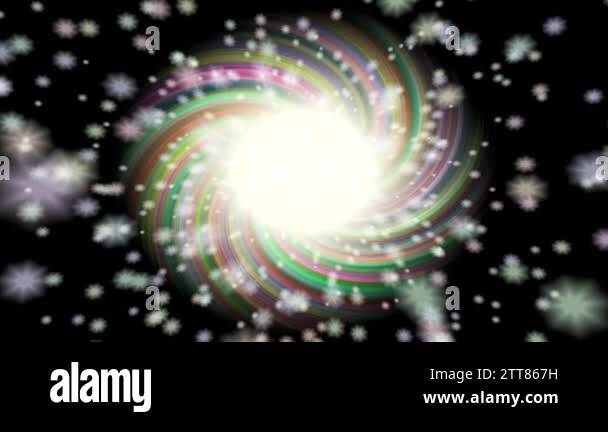 space animated background seamless loop video rainbow colored rotating ...