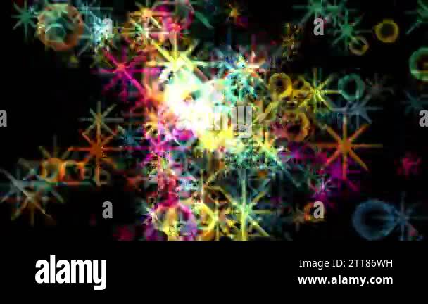 4k Stars particle firework background,fire energy,gunpowder bubble ...