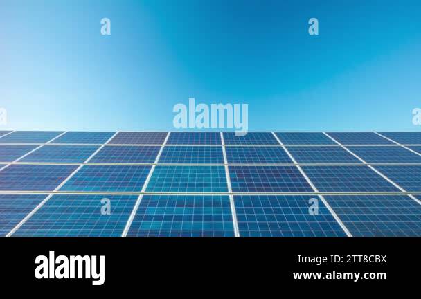 Solar panels, 4k dolly time-lapse Stock Video Footage - Alamy