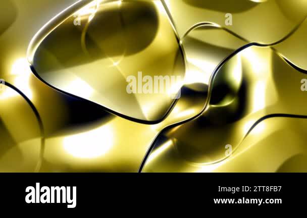 GoldHoney 1 // 4k Graceful Texture Flow Video Background Loop. Glossy ...