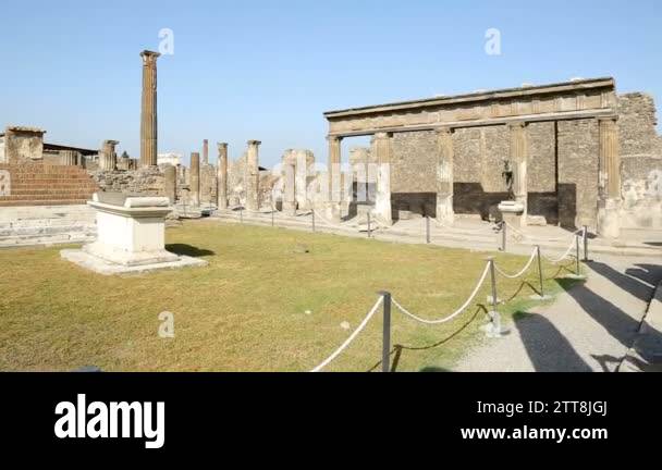 Statue at the temple of apollo in pompeii Stock Videos & Footage - HD ...