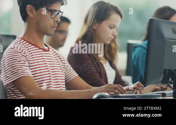 Computers in classroom Stock Videos & Footage - HD and 4K Video Clips ...