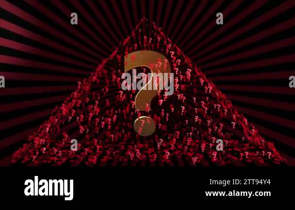 Pyramid of Question marks Stock Video Footage - Alamy