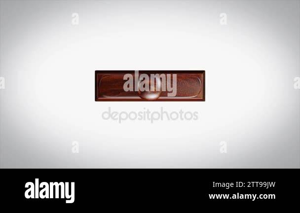 100% Natural Word 3D Animated Wooden Stamp Animation Stock Video ...