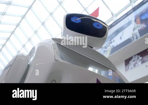 Cybernetic system today. Modern Robotic Technologies. Portrait of a ...