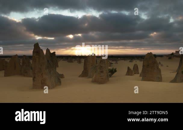 Pinnacles limestone formations sunset Stock Videos & Footage - HD and ...