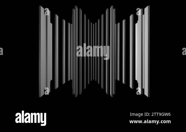 Looping seamless black and white data code motion graphic backgrounds ...