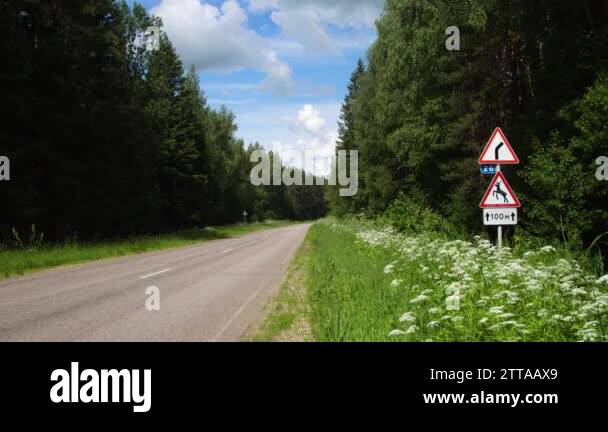 Traffic sign dangerous crossing Stock Videos & Footage - HD and 4K ...