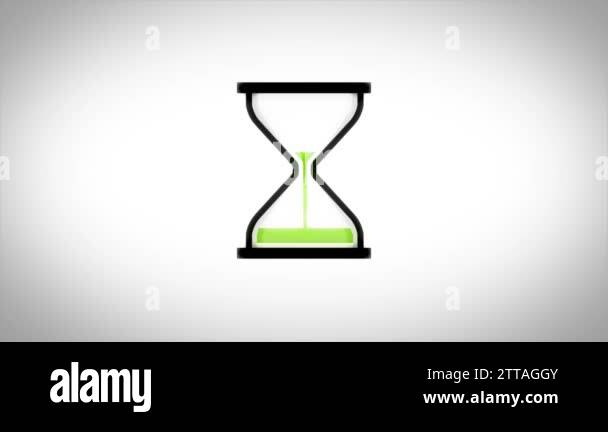 Hourglass Timer Downloader Icon Loop/ 4k animation of an hourglass ...