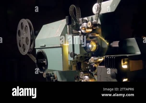 Vintage film projector playing in Stock Videos & Footage - HD and 4K ...