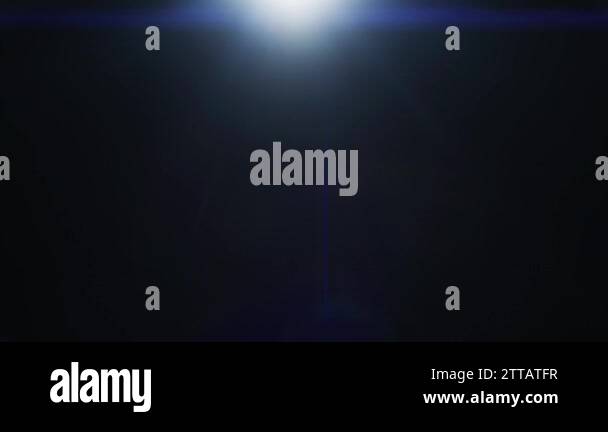 Descending White Light Makes Colorful Anamorphic Reflection on Screen ...