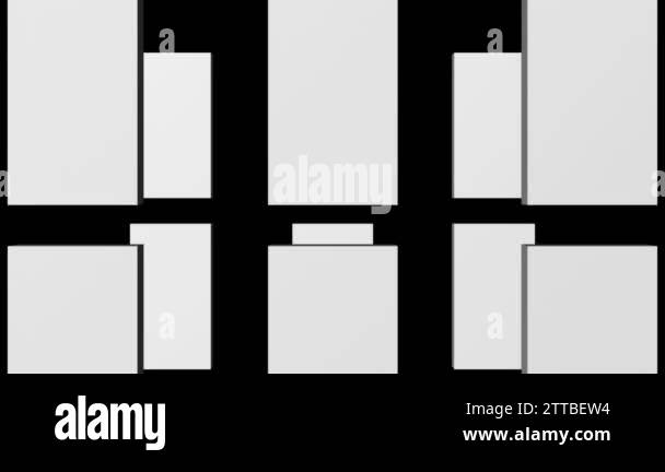 Looping seamless black and white data code motion graphic backgrounds ...