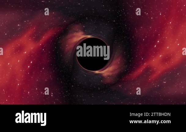 Black hole pulls in nebula star space time funnel pit seamless loop ...