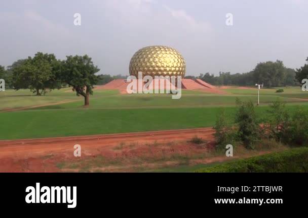 Matrimandir - Golden Temple in Auroville for meditation, Tamil Nadu ...