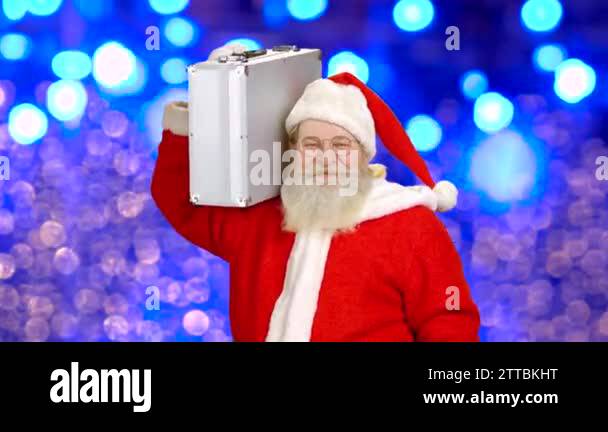 Santa claus holding case Stock Videos & Footage - HD and 4K Video Clips ...
