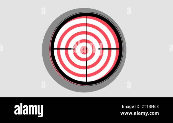 Concentric circles bullseye cross Stock Videos & Footage - HD and 4K ...