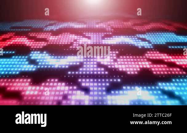 Abstract Electronics Pixels Sliding Background Loop/ 4k animation of an ...