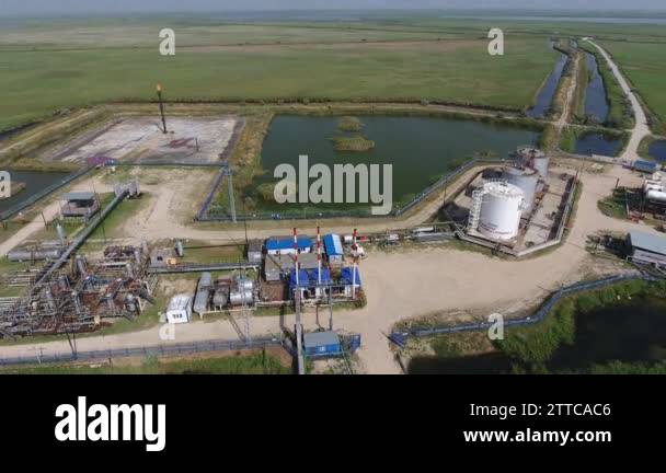 Equipment for the drying gas and condensate collection. Top view Stock ...