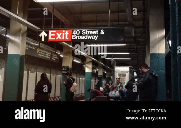 NEW YORK CITY - circa 2017: The NYC Subway is one of the oldest and ...