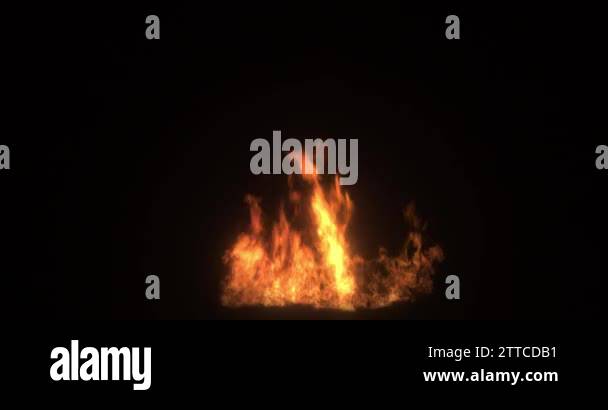 Real fire flame vfx element. Campfire. Burning in a Fire isolated on ...