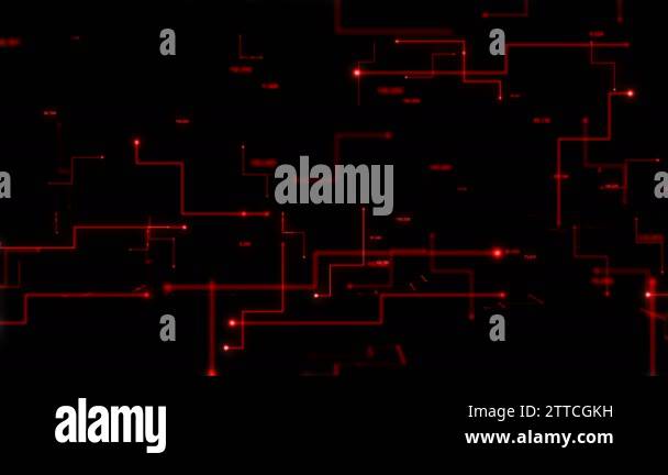 4K Animation 3D abstract dark background moving dot and line metaphor ...