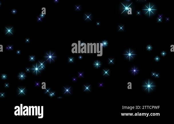 Stars scatter glitter blinking on space and galaxy black abstract ...